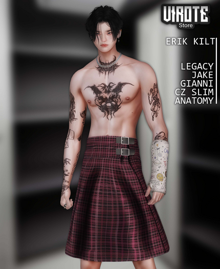 Second Life Marketplace [virote] Erik Kilt Fatpack